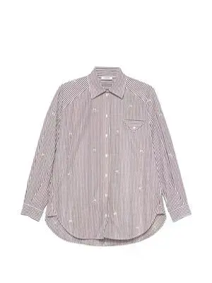 Sandro Brendana Striped Crystal-embellished Shirt