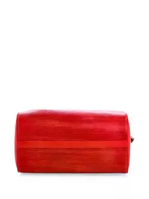 LOUIS VUITTON Speedy Handbag Epi Leather 30 Satchel - Red