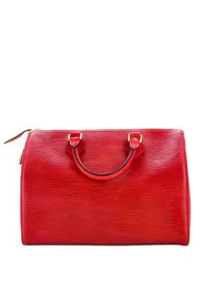 LOUIS VUITTON Speedy Epi Leather Satchel - Red