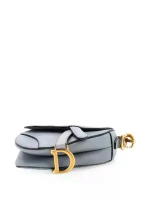 Dior Saddle Handbag With Strap Leather Micro Shoulder Bag