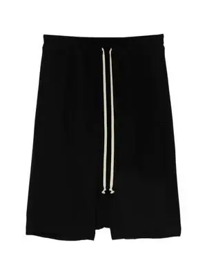 Rick Owens Drop Crotch Shorts - Black