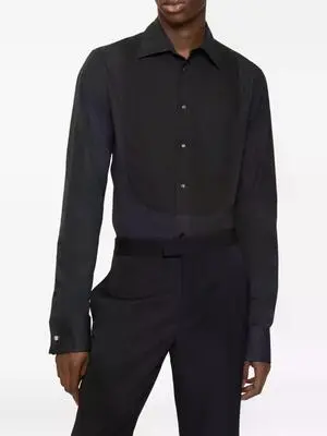 Burberry Piqué Bib-cotton Shirt