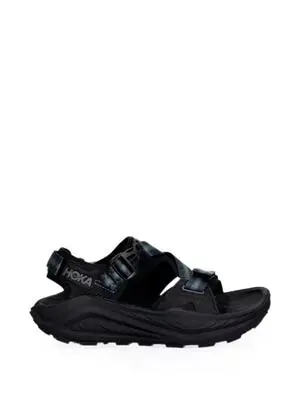 HOKA® Infini Hike Tc Touch-strap Buckle-fastening Sandals - Black