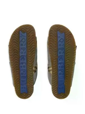 Burberry Check Suede Urchin Sandals