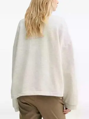 GESTUZ Half-zip Funnel Neck Sweatshirt