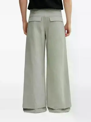 HELIOT EMIL Seam Detail Wide-leg Trousers