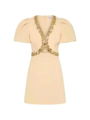 Rebecca Vallance Alexandrite Mini Dress - Neutrals