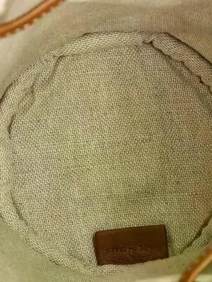 Celine Drawstring Triomphe Canvas Micro Bucket Bag