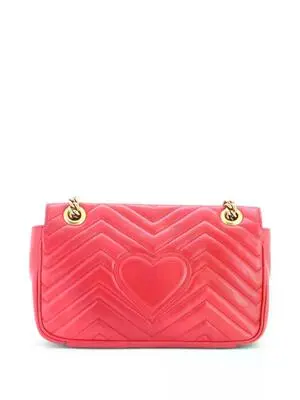 Gucci Matelasse Leather Shoulder Bag - Red