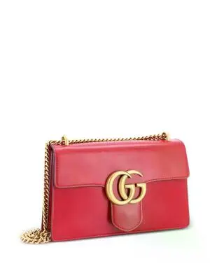 Gucci Gg Marmont Chain Leather Medium Shoulder Bag