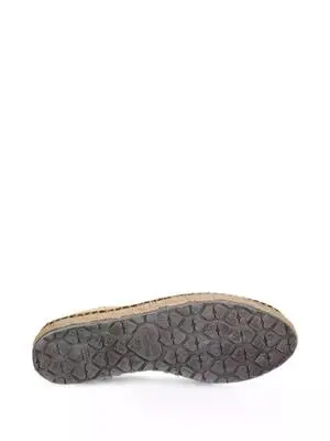 Moschino Logo-embroidered Woven Espadrilles