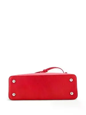 LOUIS VUITTON Capucines Leather Pm Satchel - Red