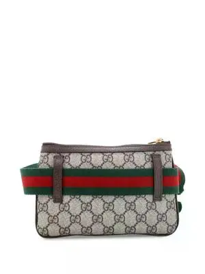 Gucci Ophidia Heart Utility Double Gg Coated Canvas Belt Bag