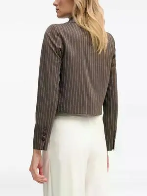 PEDRO DEL HIERRO Pinstripe Cropped Blazer