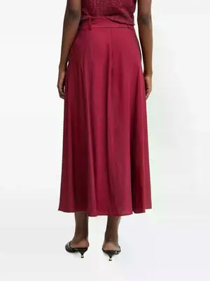 PEDRO DEL HIERRO Belted Side-slit Maxi Skirt
