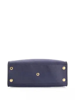 LOUIS VUITTON On My Side Leather With Monogram Canvas Mm Tote Bag