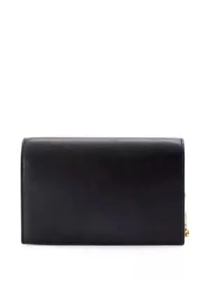 Saint Laurent Classic Monogram Tassel Chain Wallet Leather Crossbody Bag - Black