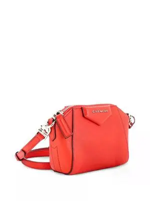 Givenchy Antigona Leather Nano Crossbody Bag - Red