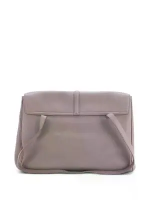 Celine Soft 16 Bag Grained Calfskin Large Shoulder Bag - Grey