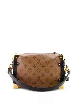 LOUIS VUITTON Side Trunk Handbag Limited Edition Reverse Monogram Canvas Mm Shoulder Bag