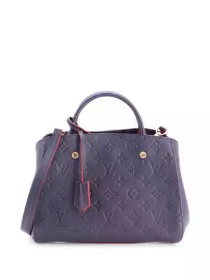 LOUIS VUITTON Montaigne Handbag Monogram Empreinte Leather Bb Satchel