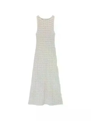 RETORI Openwork-stitch Shift Dress - Neutrals