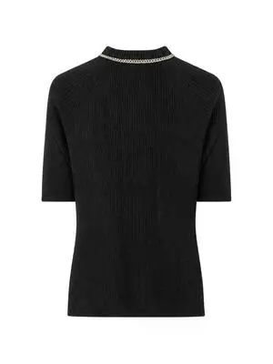 RETORI Chain Detail Rib-knit T-shirt