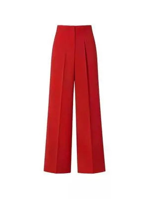 RETORI Cady High-waisted Wide-leg Trousers - Red