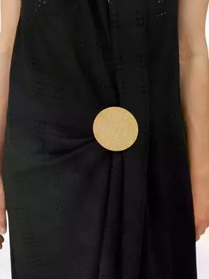 RETORI Damier Round Brooch