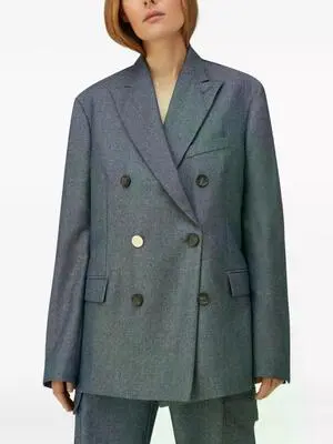 RETORI Double-breasted Peak-lapel Wool Blazer