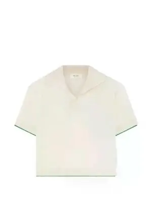 RETORI Contrast-trim Short-sleeve Polo Shirt - Neutrals