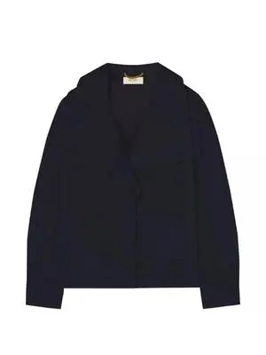 RETORI Shawl-collar Shirt - Blue