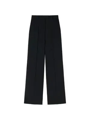 RETORI Pleated Wide-leg Trousers - Black