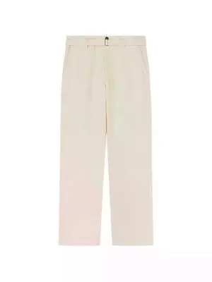 RETORI Belted Straight-leg Trousers - Neutrals