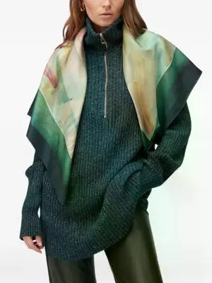RETORI Miko Veldkamp Print Silk Scarf