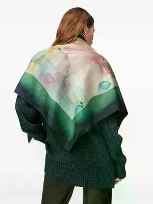 RETORI Miko Veldkamp Print Silk Scarf