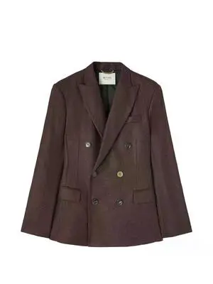 RETORI Double-breasted Peak-lapel Blazer - Brown