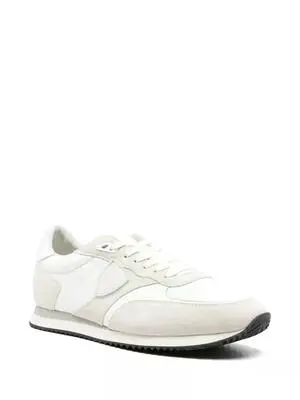Philippe Model Blville Panelled Logo-patch Sneakers - White