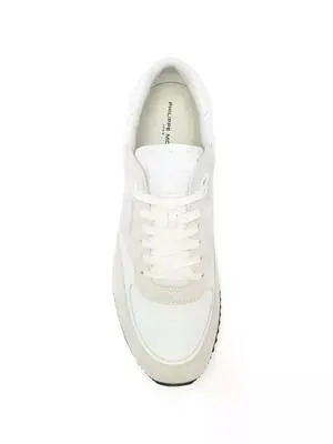Philippe Model Blville Panelled Logo-patch Sneakers - White