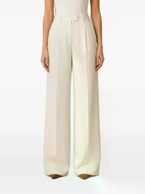 RETORI Pleated Wide-leg Linen Trousers