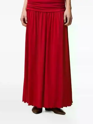RETORI Draped Jersey Maxi Skirt