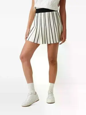 Guess Pleated Striped Mini Skirt