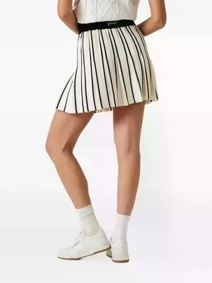 Guess Pleated Striped Mini Skirt