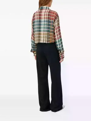 RETORI Weave-effect Cashmere Trousers - Black