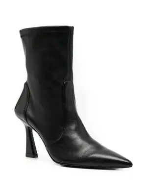 STUART WEITZMAN Vinnie Pointed-toe Ankle Boots - Black