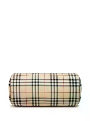 Burberry 2000-2017 House Check Canvas Barrel Handbag
