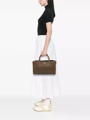Gucci 2016-2026 Medium Calfskin Bamboo Shopper Satchel