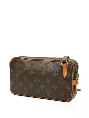 LOUIS VUITTON Monogram Canvas Pochette Marly Bandouliere - Brown