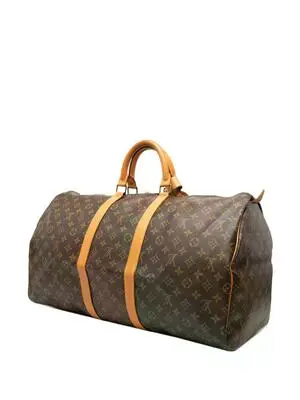 LOUIS VUITTON 1990 Monogram Keepall 55 Travel Bag