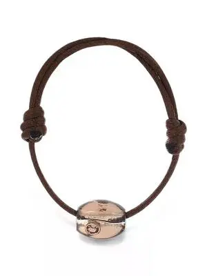DEZSO Smoky Quartz And Garnet Cowry Bracelet In 18k Rose Gold - Brown